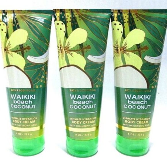 Bath & Body Works | Skincare | Waikiki Beach Coconut Bath Body Works Body Cream With Hyaluronic ...